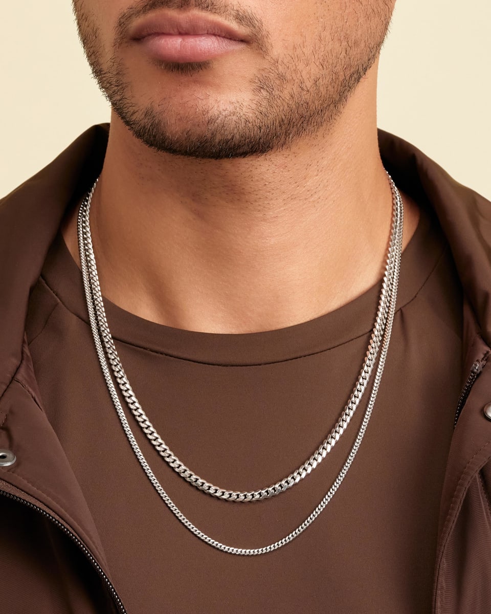 Cuban Chain Stack - Silver Chain Bundle - JAXXON