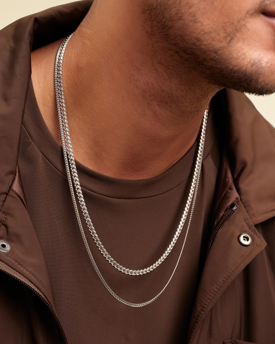 Cuban Chain Stack - Silver Chain Bundle - JAXXON