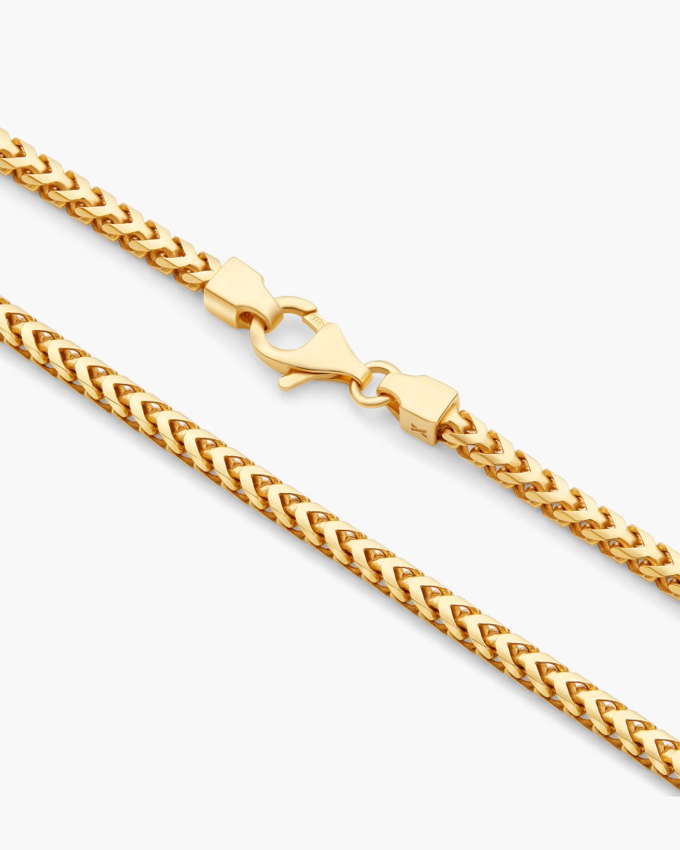 Franco Chain - 3mm - Men's Gold Franco Chain - JAXXON