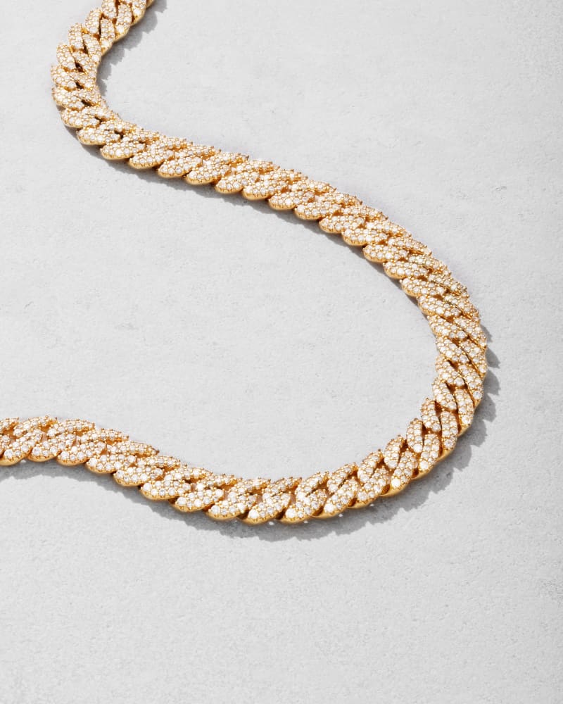 Iced Out Cuban Link Chain - 10mm - Men's Studded Chain - JAXXON